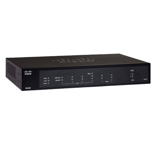 ROUTER 4P CISCO RV340 DUAL WAN GIGABIT VPN ROUTER | Litecorp E-Shop